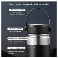 China 600ml Stainless Steel Water Bottle Double Wall Vacuum Insulated with Straw for Adults for sale