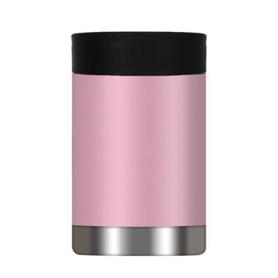 China 12oz 350ml Double Wall Stainless Steel Vacuum Can Cooler with Handgrip Design for sale