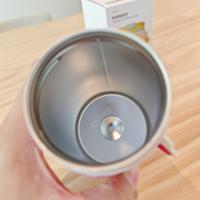 China 304 Stainless Steel Water Bottle 420ml Portable Straight Drink Cute Creative Lid for sale