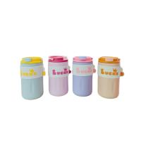 China 304 Stainless Steel Water Bottle 420ml Portable Straight Drink Cute Creative Lid for sale