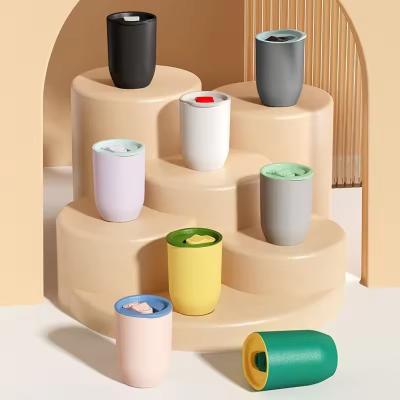 China 350ml AS Plastic Water Bottle with Straw Portable Drinking Cup for Outdoor Sports for sale