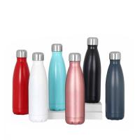 China Insulated Stainless Steel Travel Mug 500ml 750ml Cola Shaped Bottle Tumbler for Office Car Home for sale