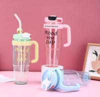 China 900ml Plastic Water Bottle with Spray Function for Outdoor Sports Travel for sale