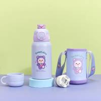 China 316 Stainless Steel Portable Water Bottle 500ml with Lid Travel Coffee Mug Custom Color for sale