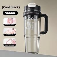 China Plastic Water Bottle 900ml BPA Free Spray Bottle for Outdoor Sports Travel for sale
