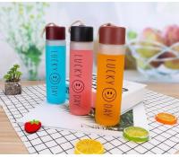 China Stocked 350ml Glass Water Bottle for Hiking Outdoor Activities Custom Logo Accepted for sale