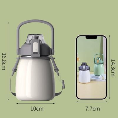China Stainless Steel Insulated Water Bottle 880ml Big Belly Cup Vacuum Flask for Kids for sale