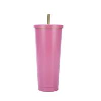 China Matte Black Stainless Steel Coffee Mug 500ml 750ml Insulated Customizable Design for sale