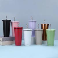 China Double Wall Insulated 304 Stainless Steel Tumbler 750ml with Lid for Hot and Cold Drinks for sale