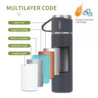 China 304 Stainless Steel Vacuum Insulated Water Bottle 500ml Thermos Mug for Travel Business for sale