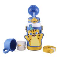 China Wholesale Custom Kids Stainless Steel Vacuum Double Wall Insulated Water Bottle 550ml Blue for sale