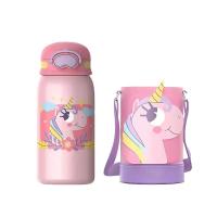 China Wholesale Custom Kids Stainless Steel Vacuum Double Wall Insulated Water Bottle 550ml Blue for sale