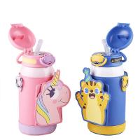 China Wholesale Custom Kids Stainless Steel Vacuum Double Wall Insulated Water Bottle 550ml Blue for sale