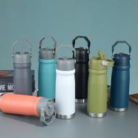 China Custom Logo Insulated Stainless Steel Hot Water Bottle 550ml 650ml 7 Colors for sale