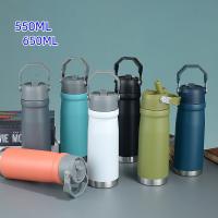 China Custom Logo Insulated Stainless Steel Hot Water Bottle 550ml 650ml 7 Colors for sale