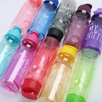 China 550ml PET Plastic Water Bottle Custom Logo BPA Free with Leak Proof Lock Strap for sale