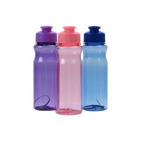 China 550ml PET Plastic Water Bottle Custom Logo BPA Free with Leak Proof Lock Strap for sale