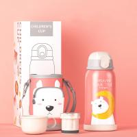 China 550ml 316 Stainless Steel Insulated Water Bottle for Kids with Smart Cover Cute Cartoon Design for sale