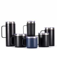 China 24oz 304 Stainless Steel Vacuum Insulated Coffee Mug with Handle Custom Logo for sale