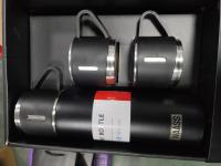 China Wholesale 500ml Double Wall Stainless Steel Vacuum Flask Gift Set 3pcs for Travel for sale