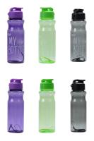 China 550ml PET BPA Free Plastic Water Bottle with Strap for Fitness Outdoor Sports for sale