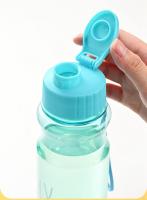 China 550ml PET BPA Free Plastic Water Bottle with Strap for Fitness Outdoor Sports for sale