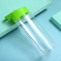 China Food Safety Plastic Water Bottle 500ml with Infuser and Straw for Summer Sports for sale
