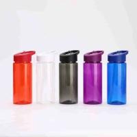 China Food Safety Plastic Water Bottle 500ml with Infuser and Straw for Summer Sports for sale