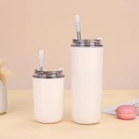 China Double Wall Stainless Steel Kids Tumbler 10oz 16oz with Straw Lid for School Travel for sale