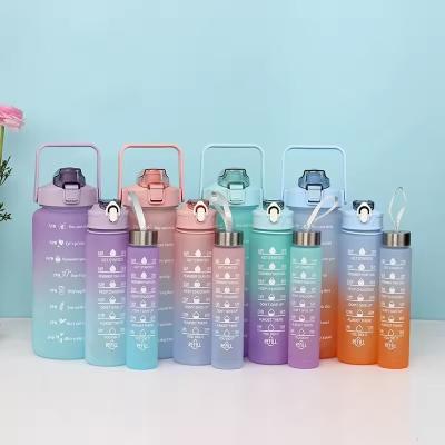 China Equipped Anti-corrosion Coating 3pcs Plastic Water Bottle Set for Active Lifestyle for sale