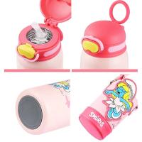 China Customized 550ml Kids Insulated Water Bottle with Straw Handle 304 Stainless Steel for sale