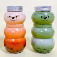 China Custom 300ml 500ml Plastic Water Bottle Christmas Gift with Lovely Snowman Design for sale