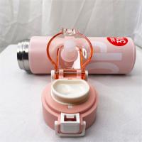 China 316 Stainless Steel Vacuum Flask 500ml with Straight Cup Insulated Water Bottle for sale