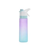 China 700ml BPA Free Leak Proof Sports Spray Plastic Water Bottle with Mist Function for sale
