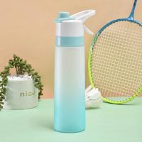 China 700ml BPA Free Leak Proof Sports Spray Plastic Water Bottle with Mist Function for sale