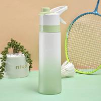 China 700ml BPA Free Leak Proof Sports Spray Plastic Water Bottle with Mist Function for sale