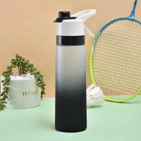 China 700ml BPA Free Leak Proof Sports Spray Plastic Water Bottle with Mist Function for sale