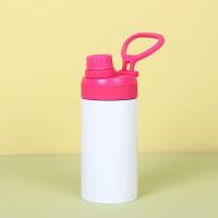 China Custom Logo 304 Stainless Steel Vacuum Flask 12oz Reusable Travel Coffee Mug for sale