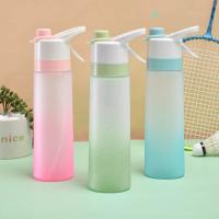 China 156g 700ml BPA-Free Plastic Water Bottle Straight Mug Portable Gradient Color Cup for Kids for sale