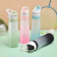 China 156g 700ml BPA-Free Plastic Water Bottle Straight Mug Portable Gradient Color Cup for Kids for sale