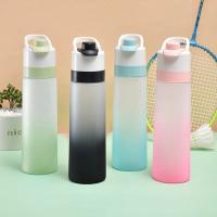 China 156g 700ml BPA-Free Plastic Water Bottle Straight Mug Portable Gradient Color Cup for Kids for sale