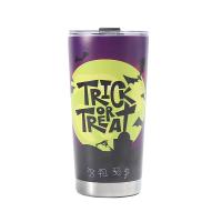 China Creative 3D Halloween Design 304 Stainless Steel 20oz Car Thermos Cup Straight Mug for sale