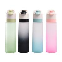 China 700ml Outdoor Fitness Water Bottle with Direct Drinking Straw Food Grade PC for sale
