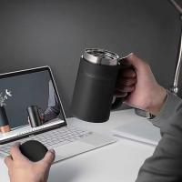 China 450ml Stainless Steel Insulated Travel Mug with Handle Food Grade SUS304 for sale