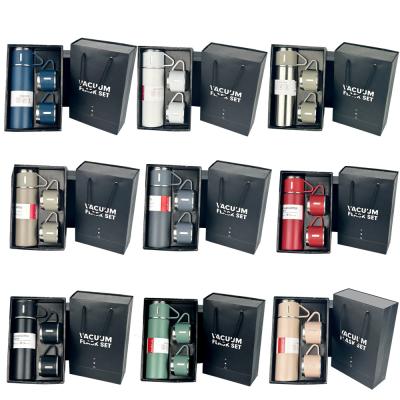 China 500ml Stainless Steel Vacuum Flask Gift Set with Custom Logo for Business Gifts for sale