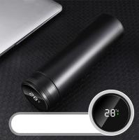 China 500ml Smart Digital Thermos Leakproof Stainless Steel LED Water Bottle with Temperature Display for sale