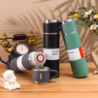 China Stainless Steel Insulated Water Flask 500ml Vacuum Mug Cup Bottle for Business Gifts for sale
