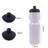 China Customized Logo Acceptable 700ml PE Plastic Sports Water Bottle With Dust Cover for sale