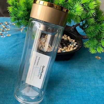 China Eco Friendly Leakproof Glass Water Bottle 300ml High Borosilicate for Kids Adults for sale