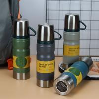 China 680ml Stainless Steel Vacuum Flask with 3 Lids Thermos Mug Gift Set for Business for sale